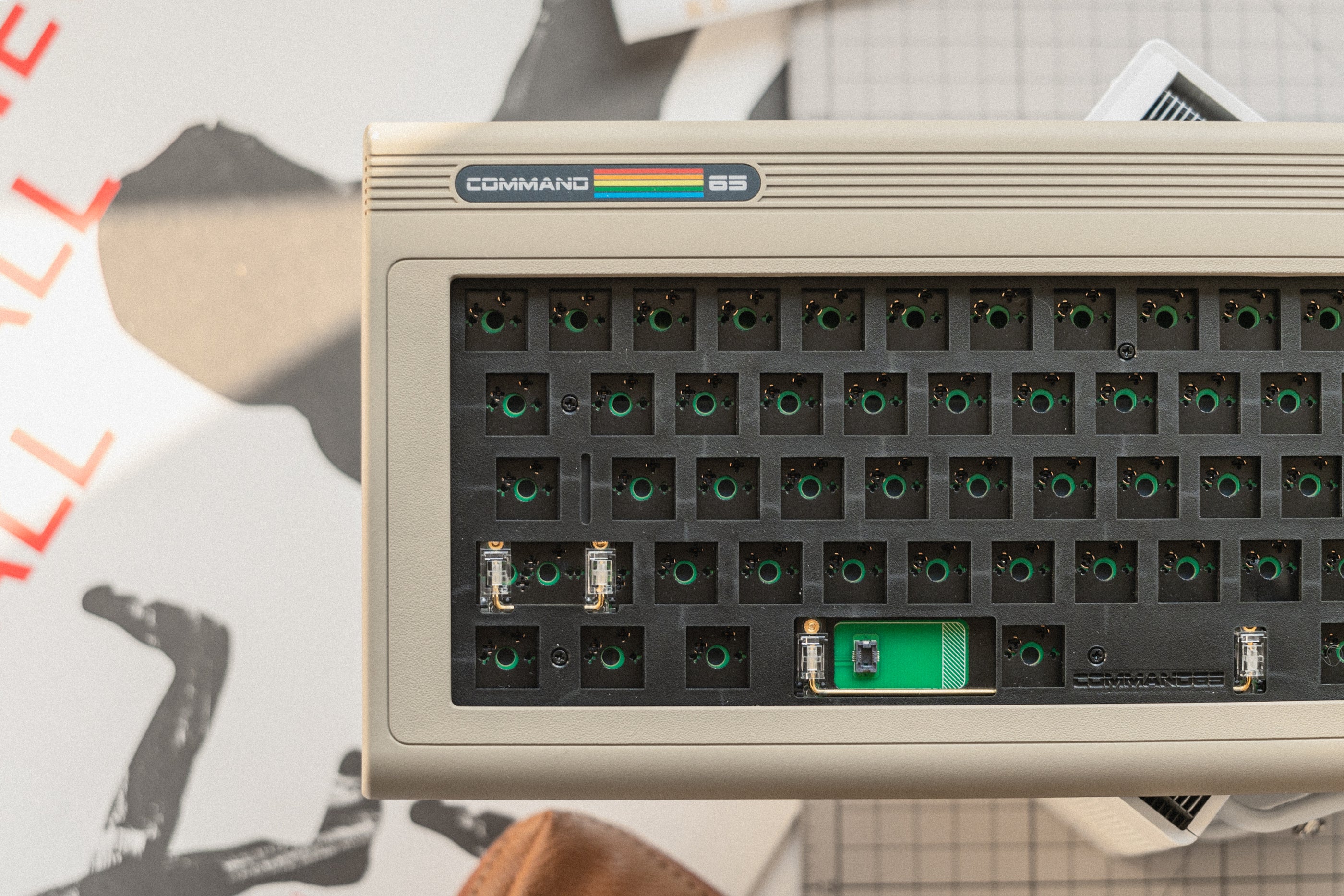 [In Stock] PK x BIOI Command 65 R2 Vintage Custom Mechanical Keyboard