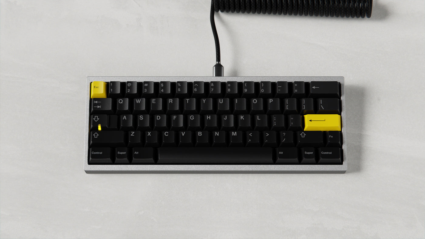 [In Stock] GMK Grey on Black
