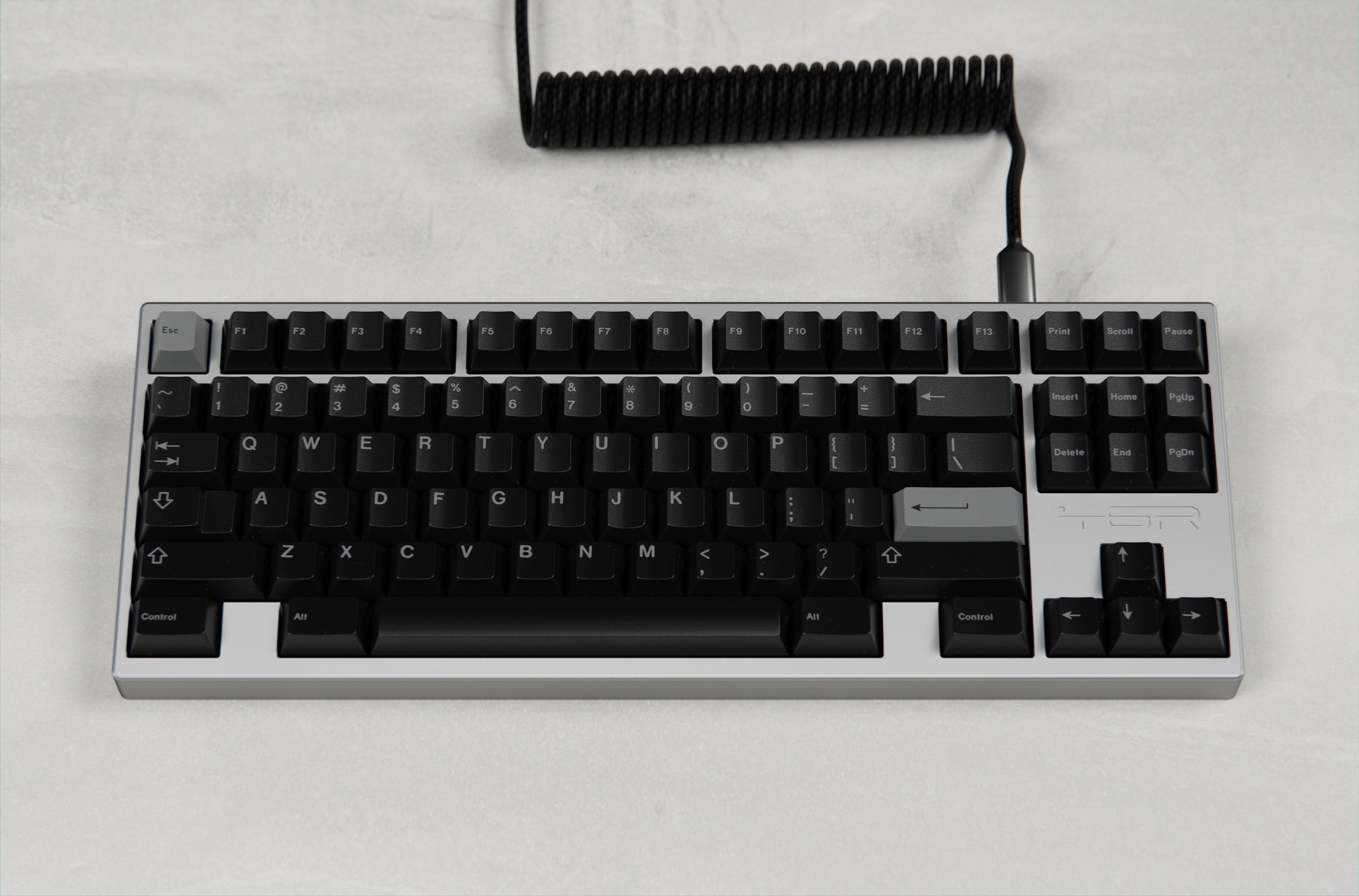 [In Stock] GMK Grey on Black