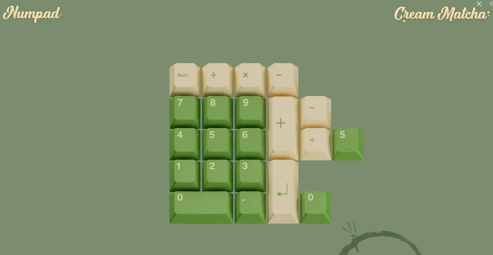 [In Stock] GMK Cream Matcha